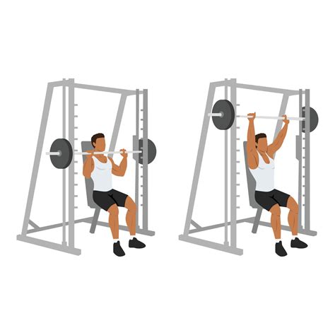 Seated Smith Machine Behind The Neck Shoulder Press
