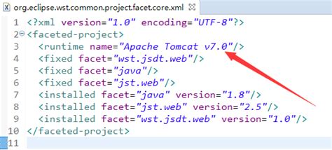 eclipse报错：target runtime apache tomcat v7 0 is not defined