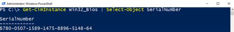 get serial numbers of all domain computers with powershell sid 500