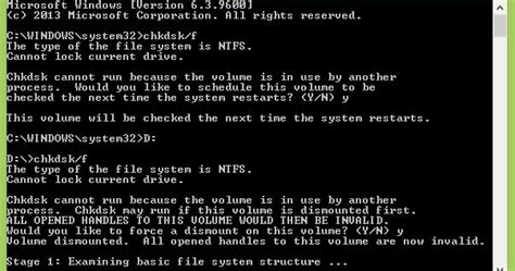 check your computer for errors and fix using command prompt