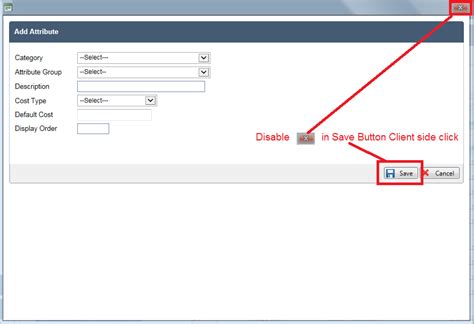 disabling x close button from rad grid popup in sharepoint 2010 and