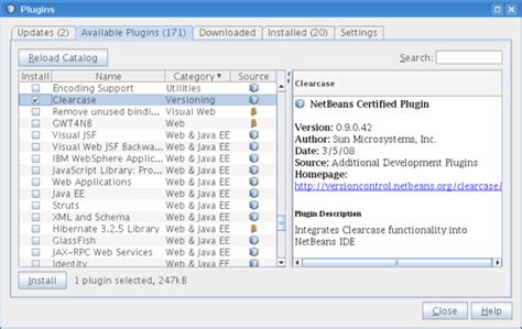 using clearcase support in netbeans ide