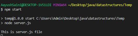 como alterar o script npm start do node js acervo lima