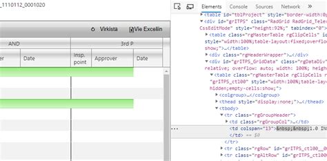 grouped grid and columns show hide problem in ui for asp