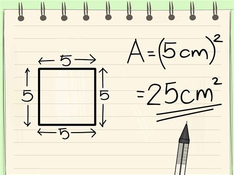 3 ways to find the area of a square wikihow