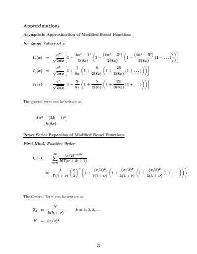 Approximations Asymptotic