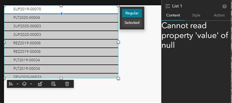 solved list widget error cannot read property value of esri