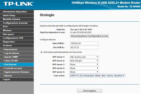 ntp time sync td w8968 problems home network community