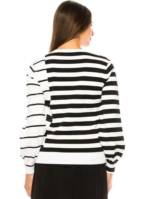Sleek Stripes Modest Sweater Modest Women Clothing Yal New York