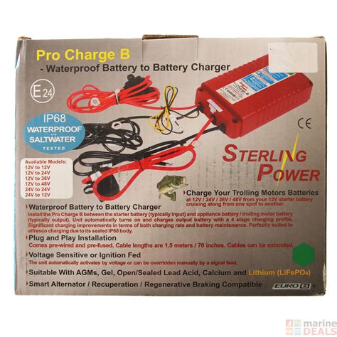 Buy Sterling Pro Charge B Waterproof Battery To Battery Charger 12v 12v