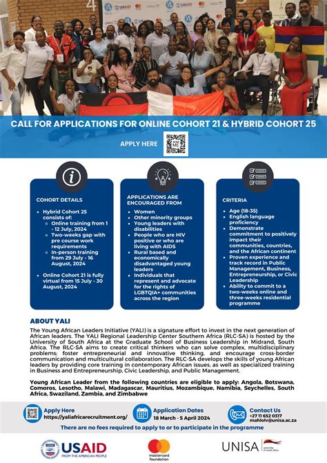 Yali Southern Africa Regional Leadership Program Online Cohort 21