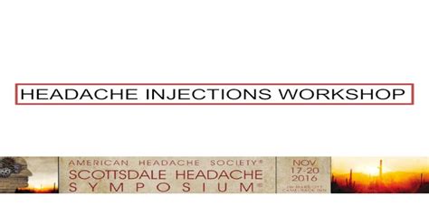 Pdf Headache Injections Workshop · Greater Occipital Nerve Block For