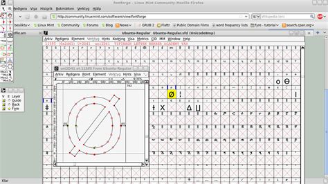 fontforge linux mint community