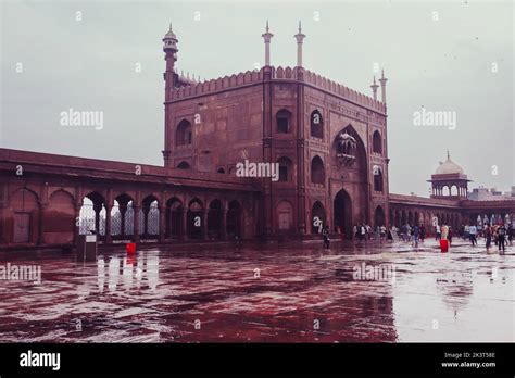 The Jama Masjid Of Delhi Is One Of The Largest Mosques In India Stock