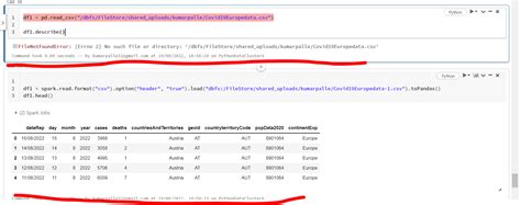 solved i am trying to read csv file using databricks i a page 2