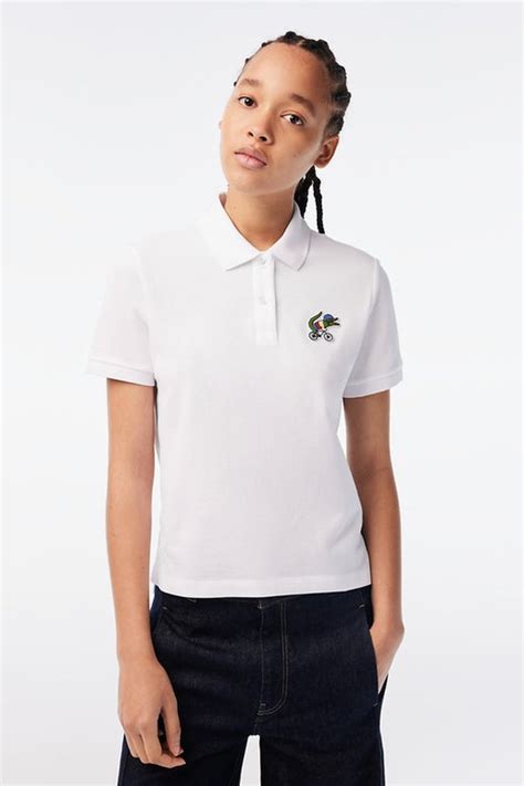 Lacoste X Netflix Crocodile Show Polo Shirt Sex Education Karen Walker