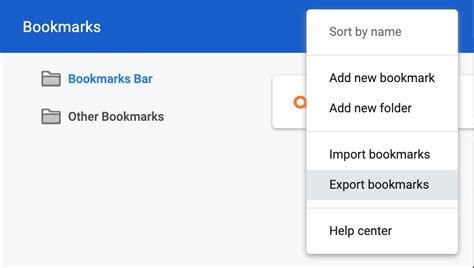 exporting your bookmarks