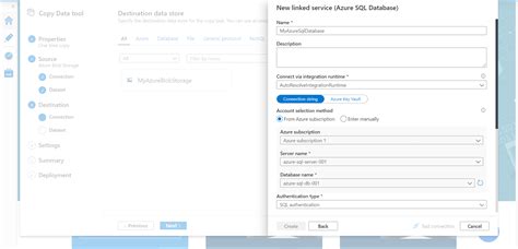 populate azure sql database from azure blob storage using