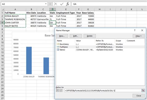 excel named ranges