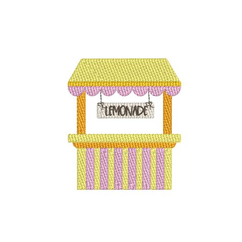 Lemonade Embroidery Design Lemonade Stand Digital Design Download