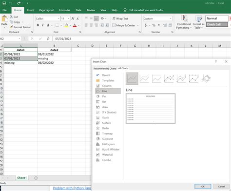 python pandas write dates to excel such that they are useable as