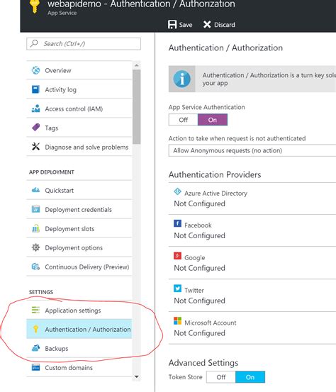 azure app service authentication azure app service authentication