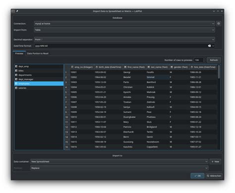 labplot importexport importfromsqldatabases kde userbase wiki