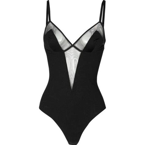 Wolford Cinema String Bodysuit 1 650 Zar Liked On Polyvore Featuring