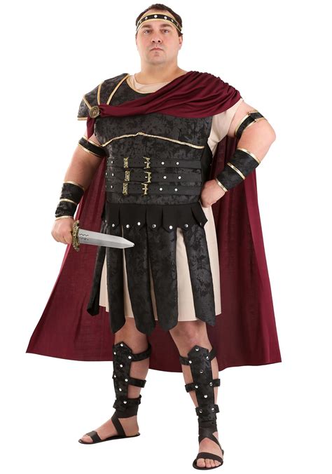 Plus Size Roman Gladiator Mens Costume