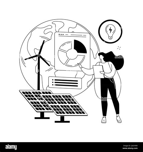Green Economy Abstract Concept Vector Illustration Low Carbon Global