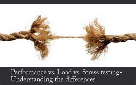 performance vs load vs stress testing understanding the differences