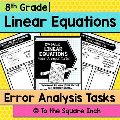 Linear Equations Error Analysis To The Square Inch
