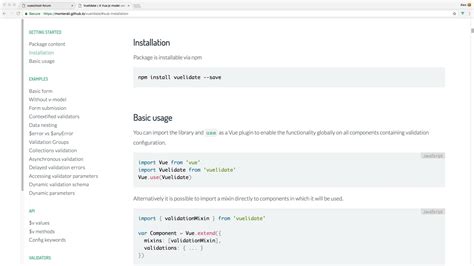 install vuelidate and validate the registration form a vue js