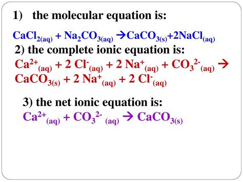 Net Ionic Equations The Formation Of An Insoluble Solid A Precipitate