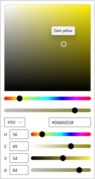 winui color picker control syncfusion