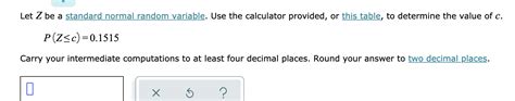 solved let z be a standard normal random variable use th