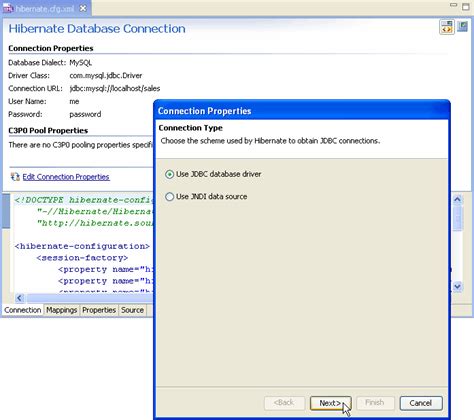 configuring hibernate properties