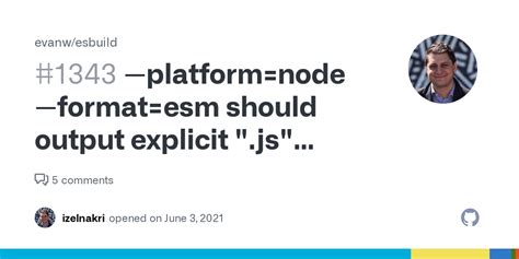 platform node format esm should output explicit js imports