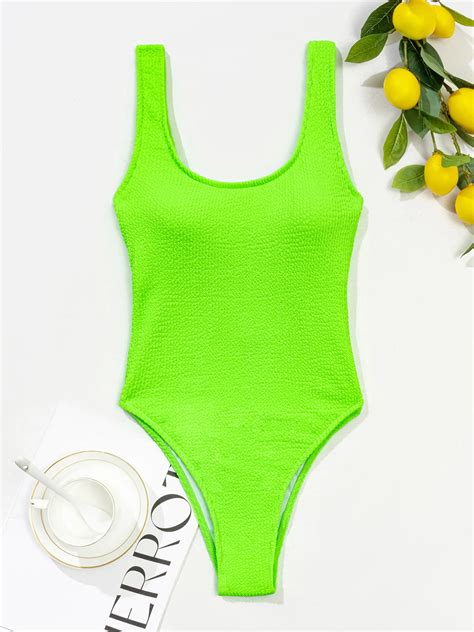 Sexy Women One Piece Swimsuit Swimwear Female Solid Push Up Thong