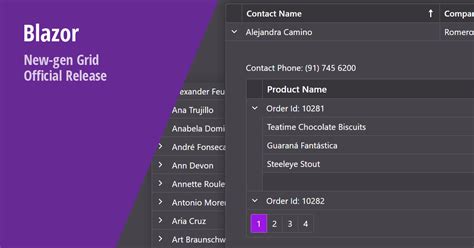 blazor new grid official release