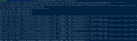 python tensorflow logging messages do not appear itecnote