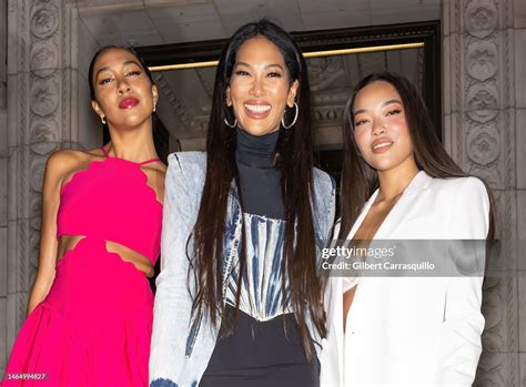 Kimora Lee Simmons And Daughters Ming And Aoki Lee At The Prabal Gurung