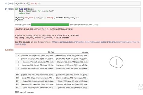 python how to extract out unique words and there pos tags in separate
