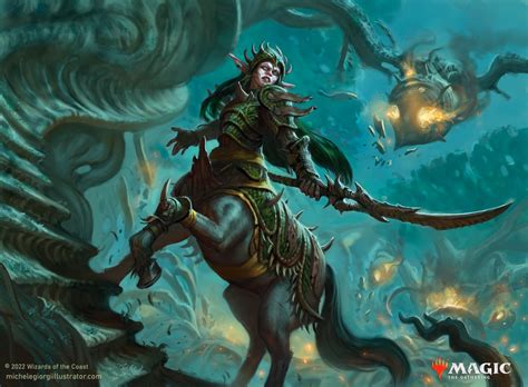Gaeas Courser Mtg Art From The Brothers War Set By Michele Giorgi