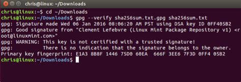 how to verify a linux iso s checksum and confirm it hasn t been