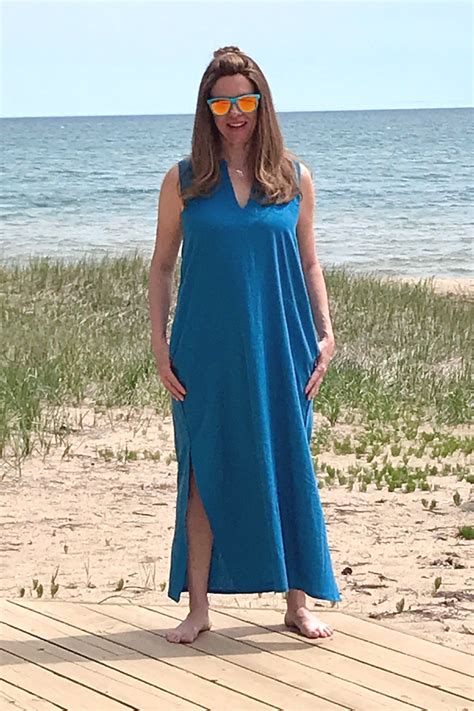 Full Length Dress Caftan Maxi Dress Pdf Sewing Pattern — Sewing
