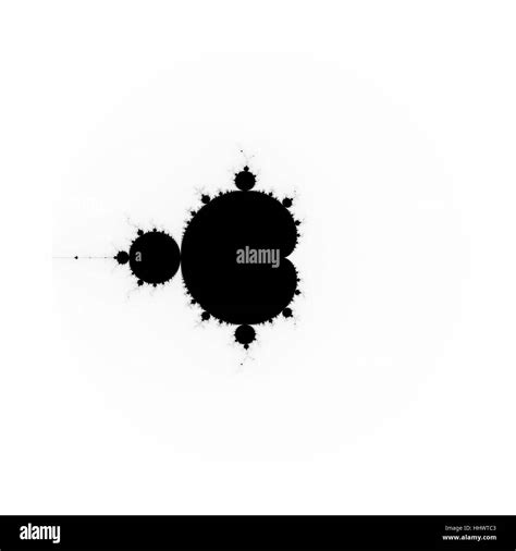 visualization of mandelbrot set fractal programmed in python stock