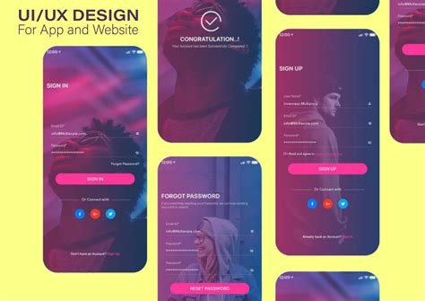 design professional web or mobile app ui ux in adobe xd for 30 seoclerks