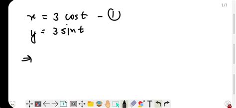 Solved The Parametric Equations Describe The Motion Of A Particle Find