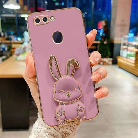 เคส Tpu ขอบตรง ขาตั้งกระต่าย สำหรับรุ่น Oppo A12 F9 A5s A7 A3s A83 กัน